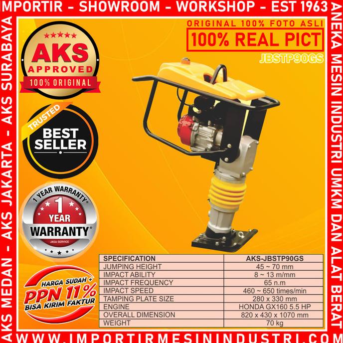 Jual Tamping Rammer Hinda Gx160 Stamper Kuda Perata Tanah Aks ...