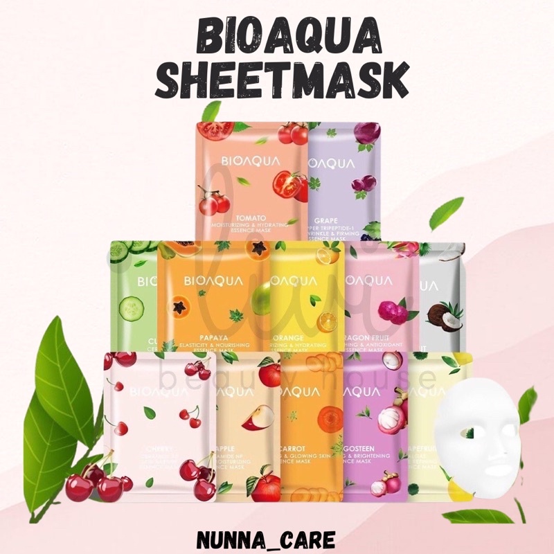 Jual BIOAQUA Sheet Mask 25g(NEW VARIAN) | Shopee Indonesia