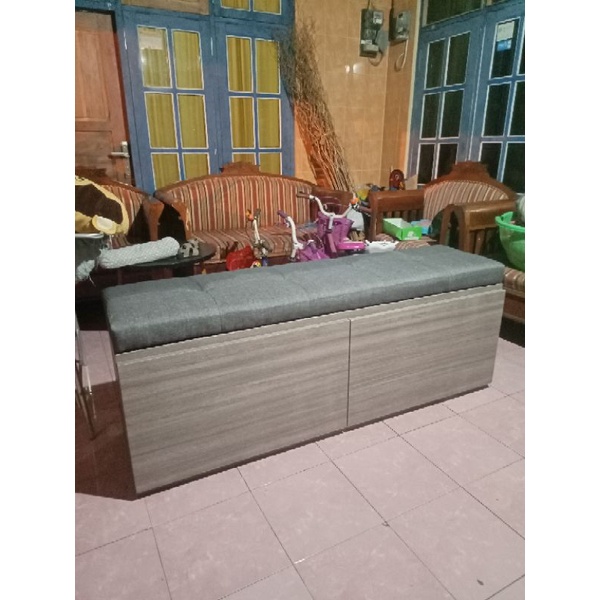 Jual rak sepatu puff duduk / rak sepatu minimalis / rak sepatu sofa ...