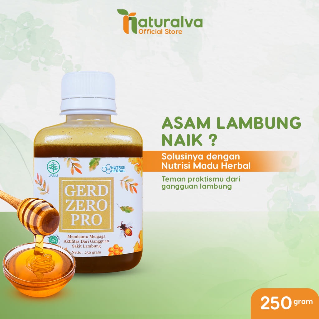 Jual Gerd Zero Pro Madu Obat Maag Asam Lambung Anxiety Herbal 250gram ...