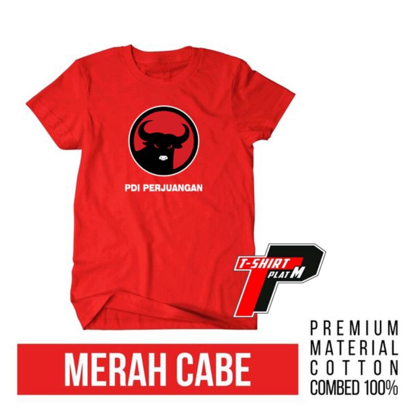 Jual Kaos PDI Perjuangan Cotton Combed | Shopee Indonesia