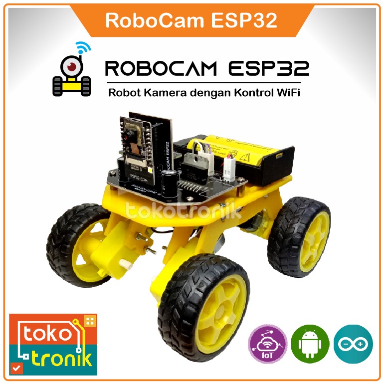 Jual Robot Kit WiFi Kamera ESP32-CAM RoboCAM | Shopee Indonesia