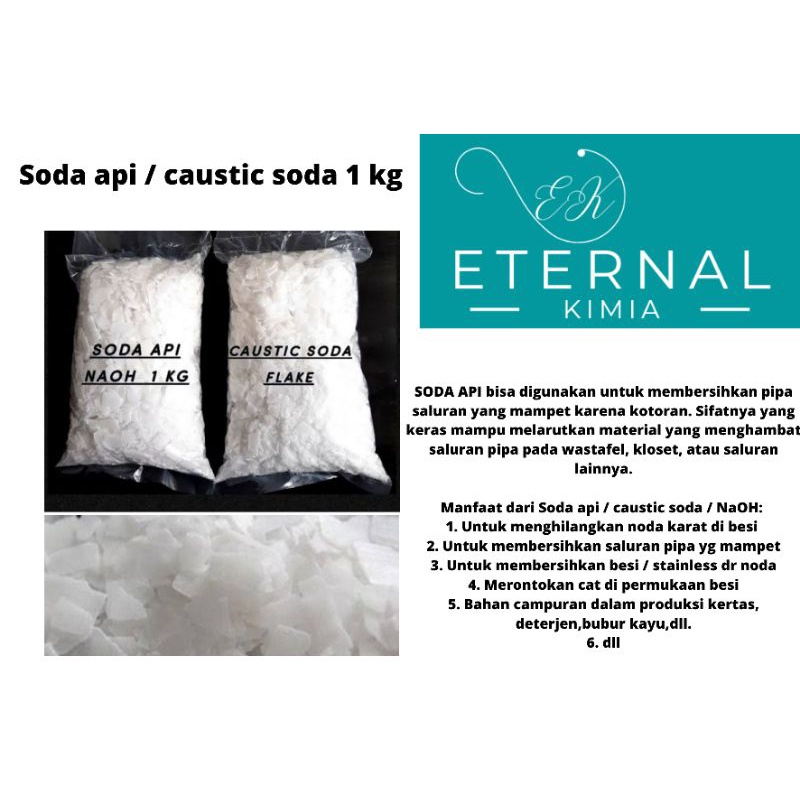 Jual soda api / caustic soda 1kg | Shopee Indonesia