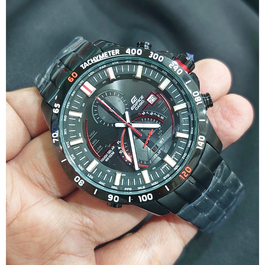 Jual Jam Tangan Pria Casio EDIFICE EQS-A500 Black Steel | Shopee Indonesia