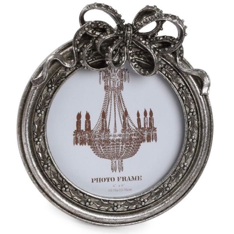 Jual Frame Photo Bingkai Foto pita silver Ribbon kaca unik pajangan ...