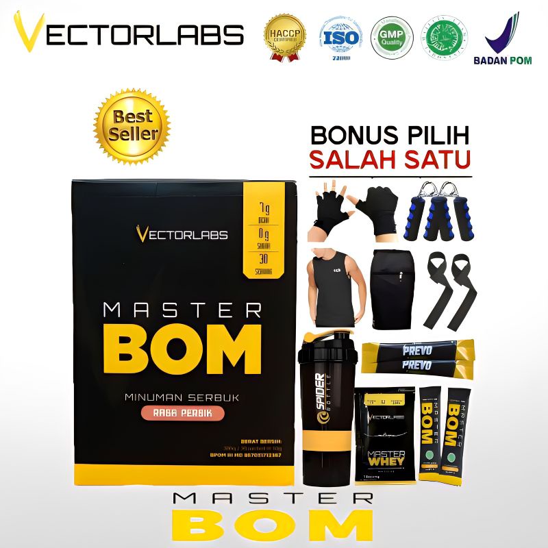 Jual Vectorlabs Master BOM 1 Box 30 sachet BCAA Protein Post Workout ...