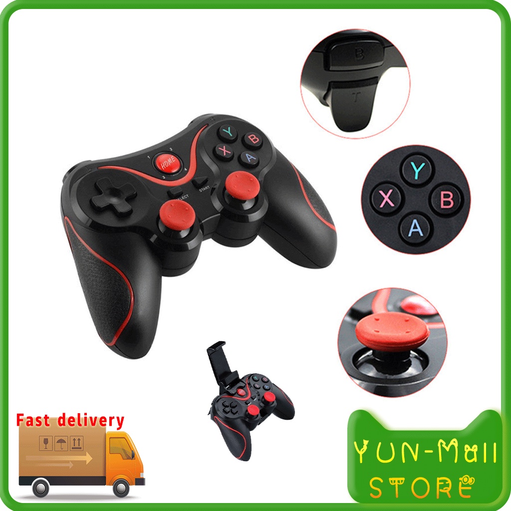 Jual YUN Mall X3 Gamepad Joystick Bluetooth Plus Holder HP - X3 ...