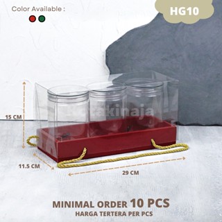 Jual Box Mika Tali / Box Mika Toples Isi 3 / Kotak Mika Cookies / Box ...