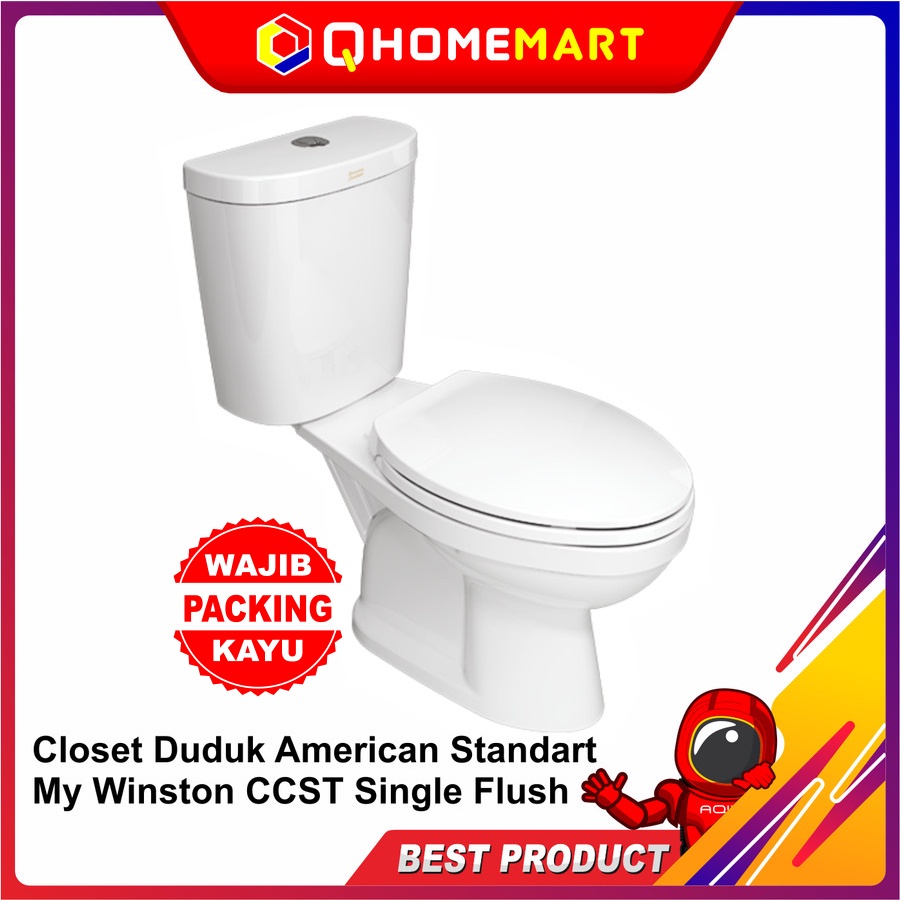 Jual CLOSET DUDUK American Standard AMSTAD My Winston CCST Single Flush ...