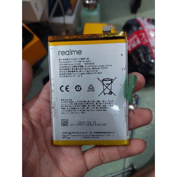 Jual baterai realme 8 5G original battery realme 8 5G original baterai blp803 | Shopee Indonesia