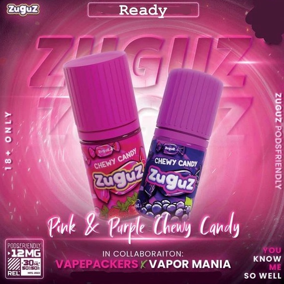Jual Zuguz 30 ML Purple Chewy Candy Pink Chewy Candy Permen Zugus ...