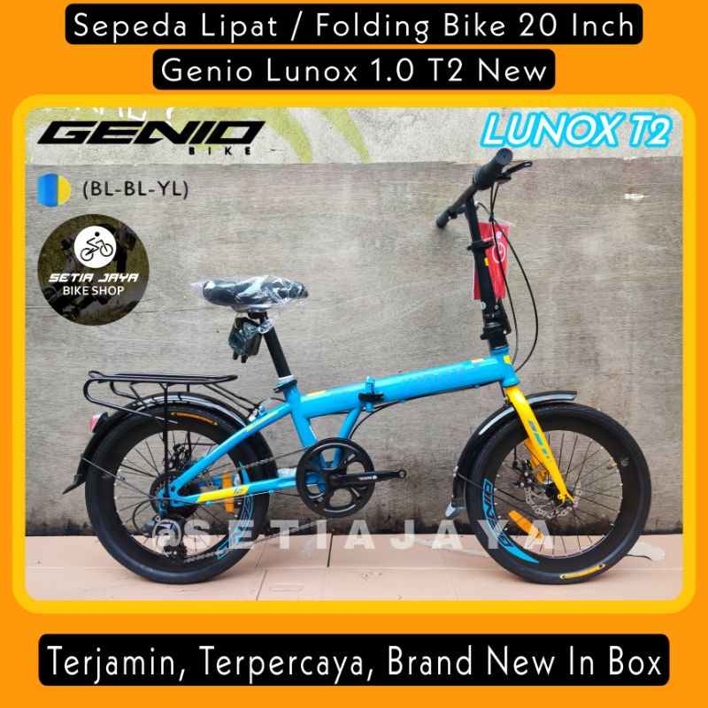 Jual Sepeda Lipat / Folding Bike 20 Inch GENIO LUNOX 1.0 T2 Steel 7 ...