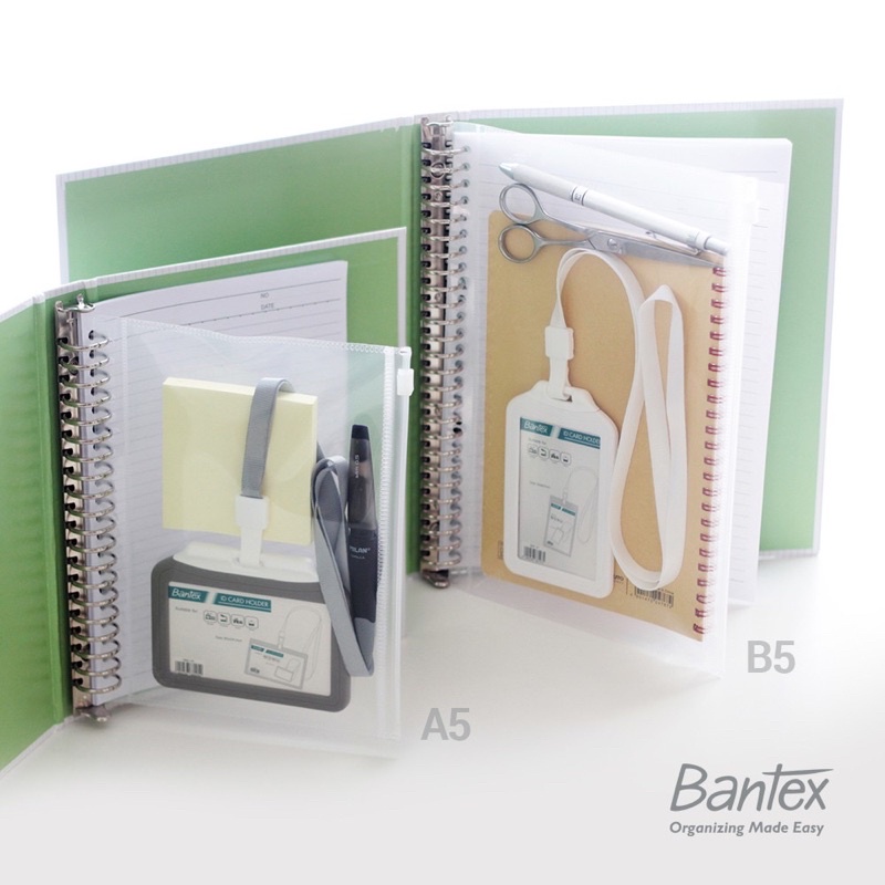 Jual Zipper Pocket A5 dan B5 - Multiholes Zip Pocket Bantex - Zipper ...