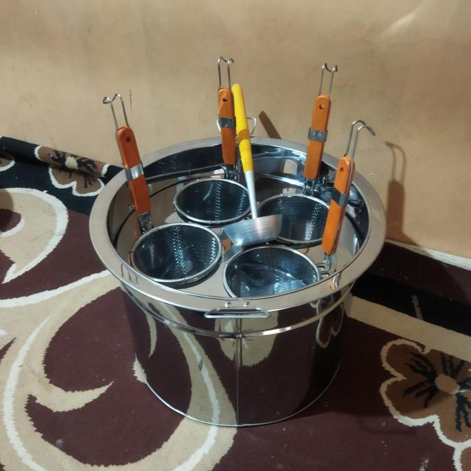 Jual PANCI MIE AYAM BAKSO STAINLESS/DANDANG MIE KOCOK 4 LUBANG | Shopee ...