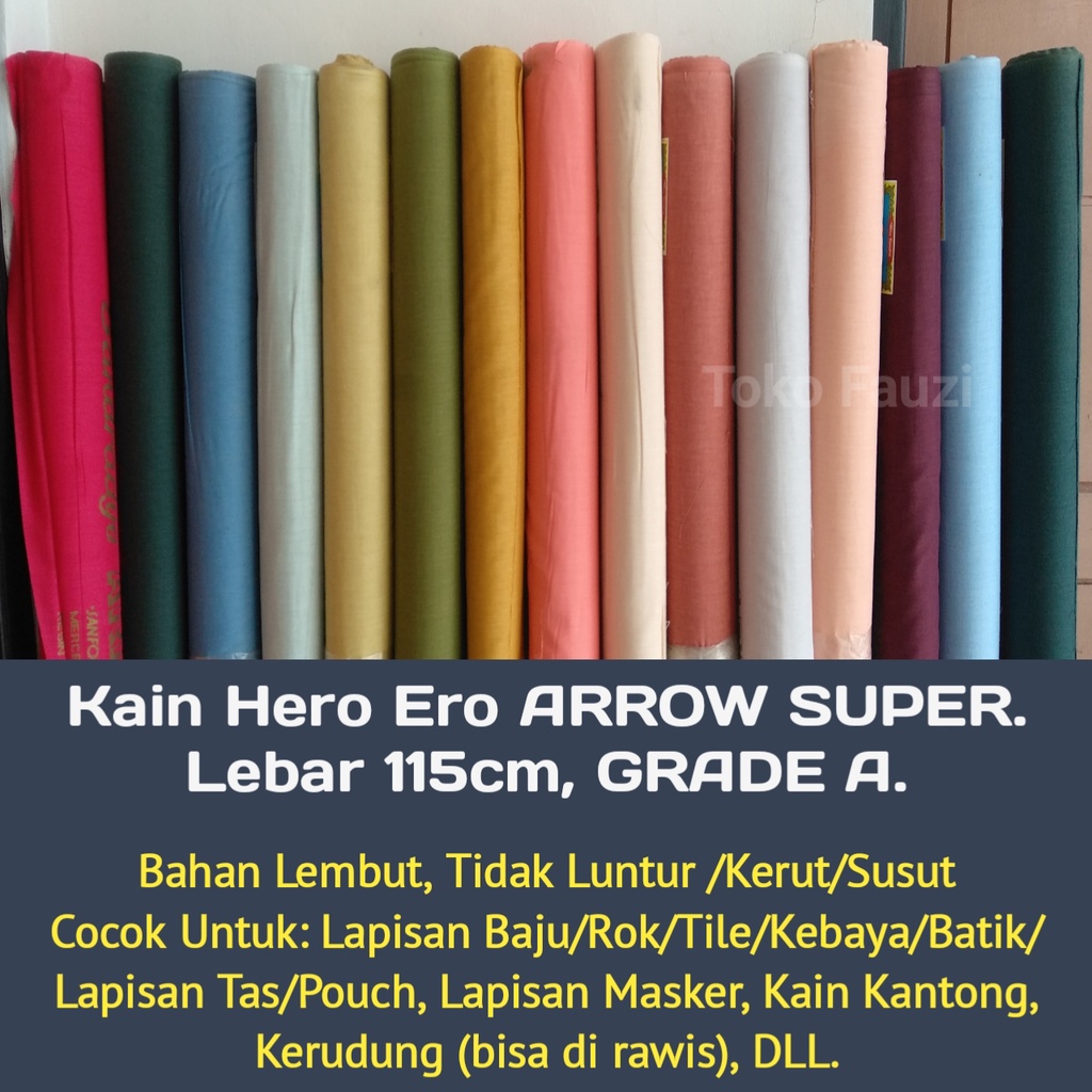 Jual Kain furing hero bahan puring hero errow arrow Lebar 115cm - Kain ...