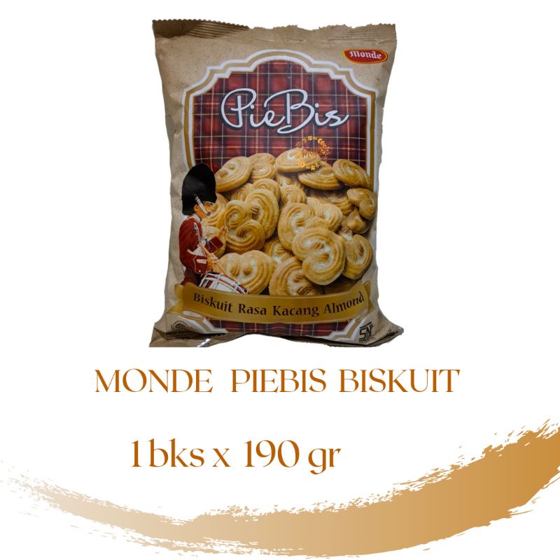 Jual Monde Piebis Biscuit 1 bks x 190 gr | Shopee Indonesia