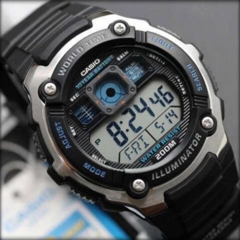Jual Casio AE-2000W-1AVDF / AE-2000W-1 / AE 2000W Original | Shopee Indonesia