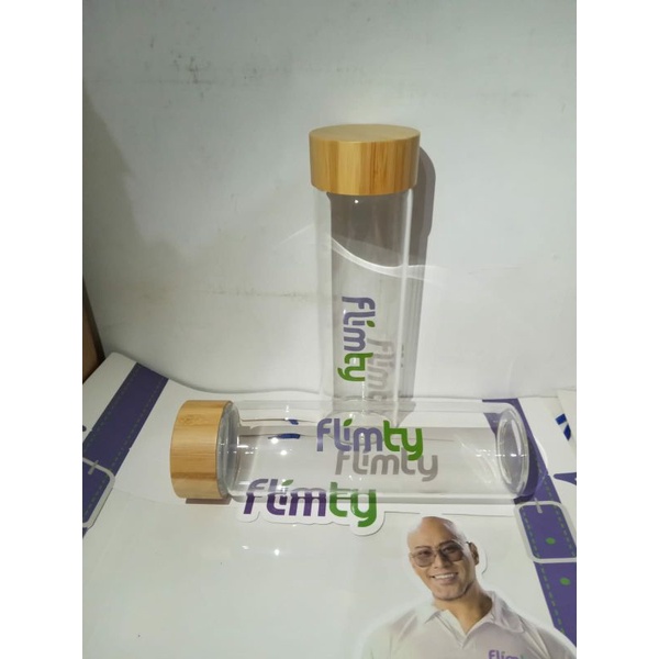 Jual Tumbler Kaca Flimty / Botol Kaca Flimty / Shaker Kaca Flimty ...