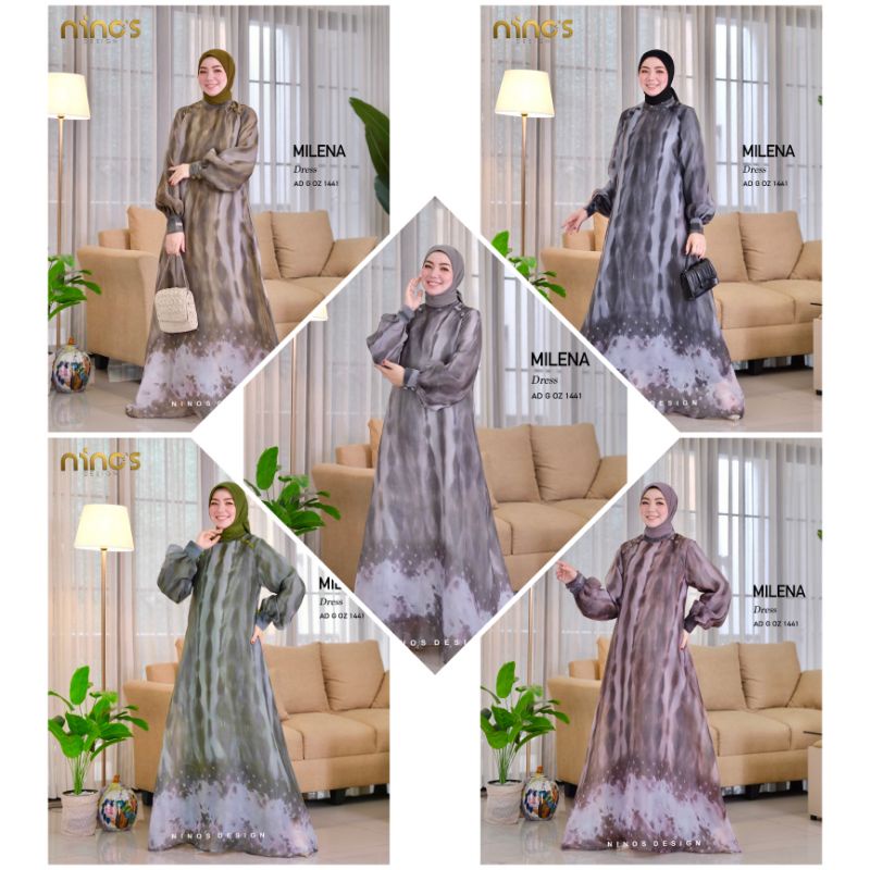 Jual DRESS GAMIS MILENA NINOS DESIGN TERBARU BY NINOS DESIGN ORIGINAL ...