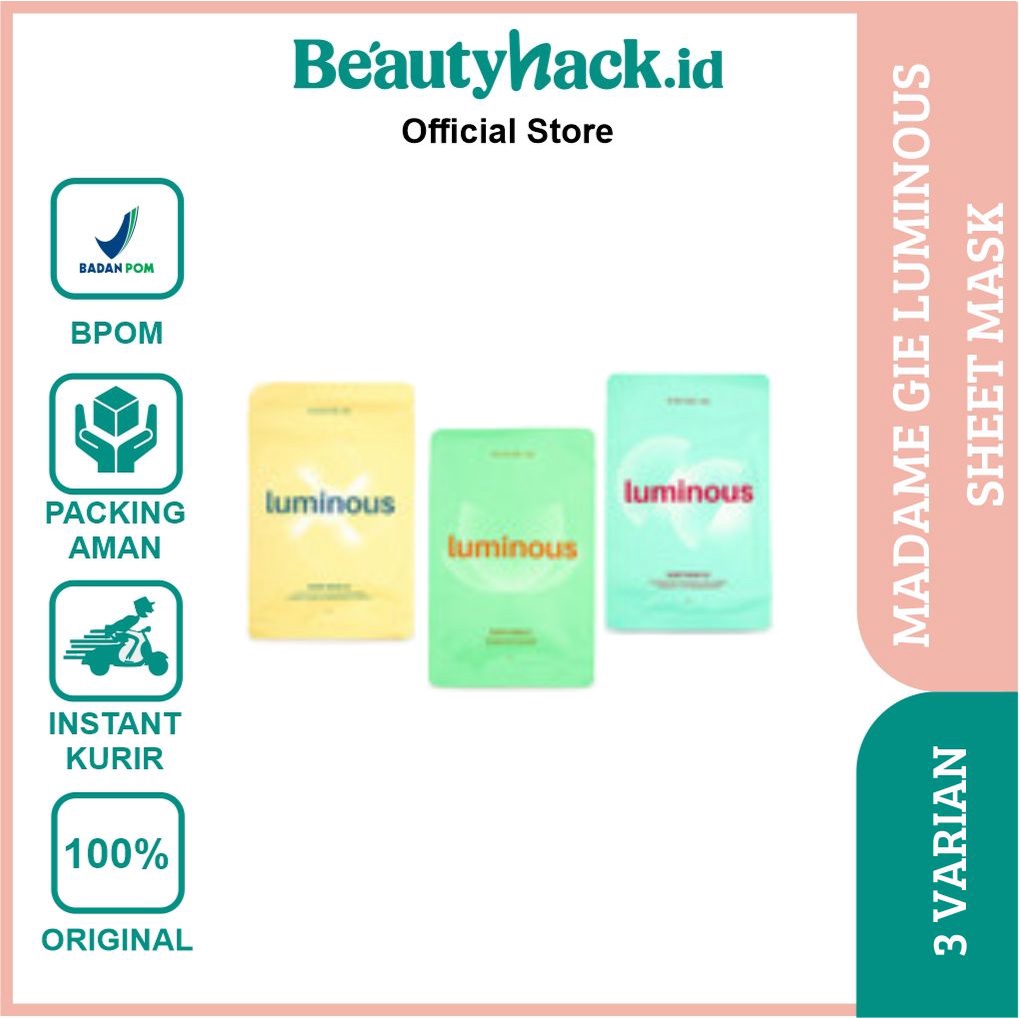 Jual Madame Gie Luminous Sheet Mask | Shopee Indonesia