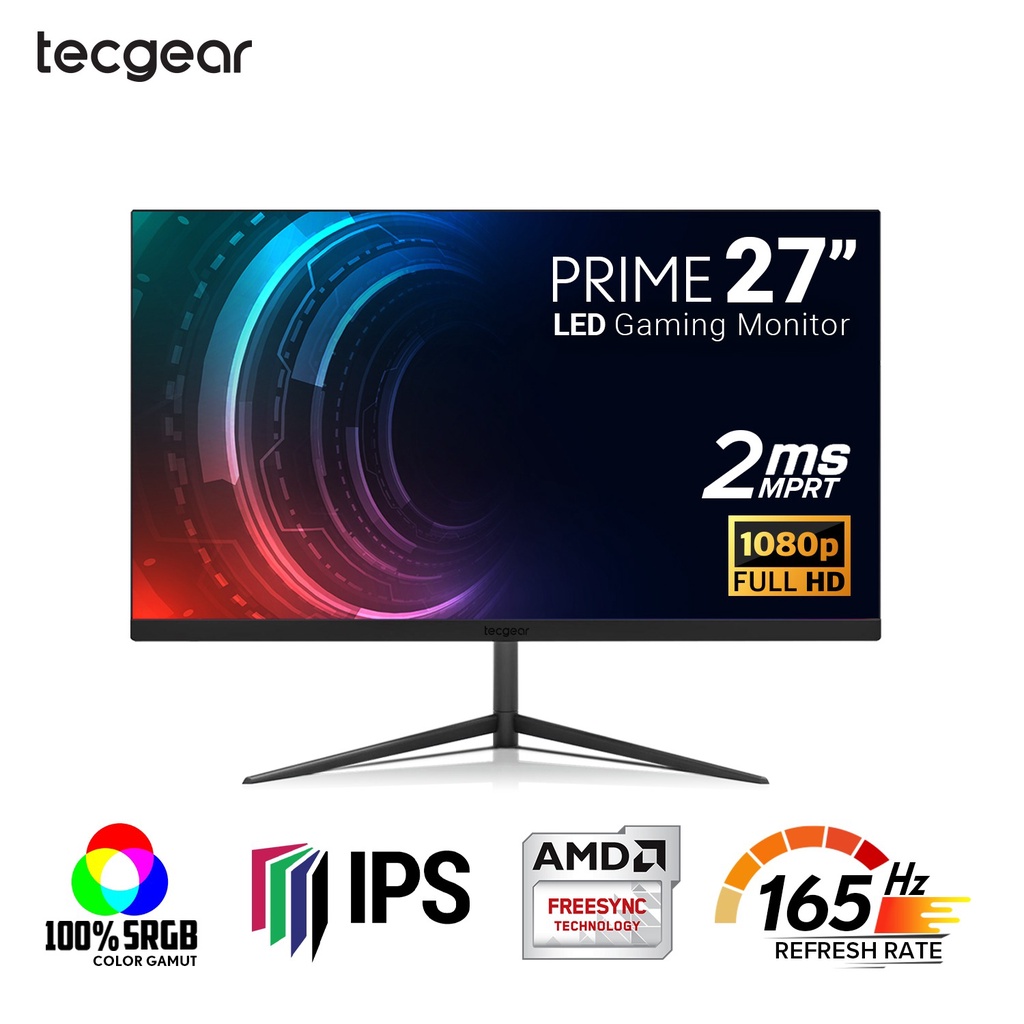 Jual Monitor Gaming 27" Tecgear PRIME 27 inch | IPS Panel | 165Hz ...