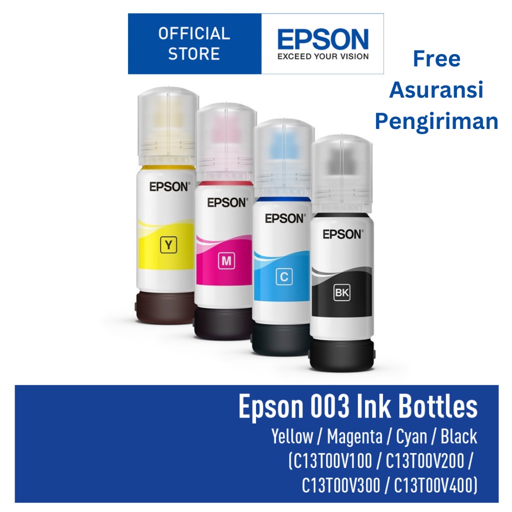 Jual Tinta Epson 003 - Black Original (C13T00V100) | Shopee Indonesia