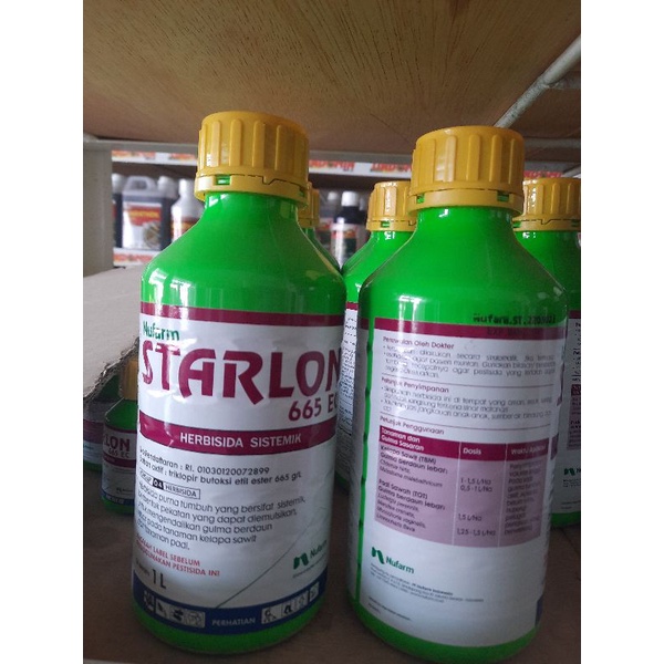 Jual Starlon 665ec 1liter herbisida gulma kayu semak belukar | Shopee ...