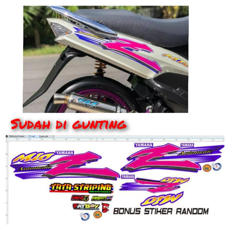 Jual stiker mio striping mio sporty mio smile mio thailok mio mx mio thailand | Shopee Indonesia