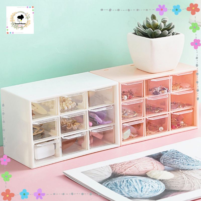 Jual Rak Organizer Laci Mini Drawer Mini Laci 9 Kotak Serbaguna Laci ...