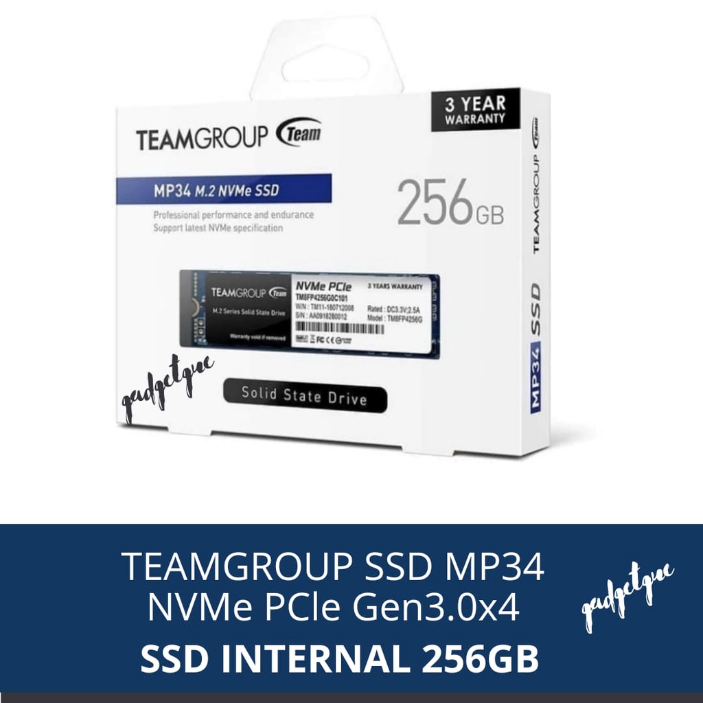 Jual ssd team group MP34 ssd m2 NVMe 256gb Gen 3.0 internal ssd 256gb ...