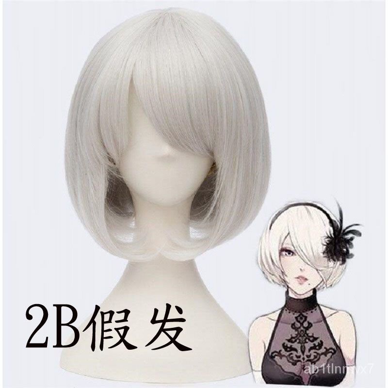 Jual Yorha 2B Cosplay Wig NieR:Automata Wigs Hair Costumes No.2 Type B ...