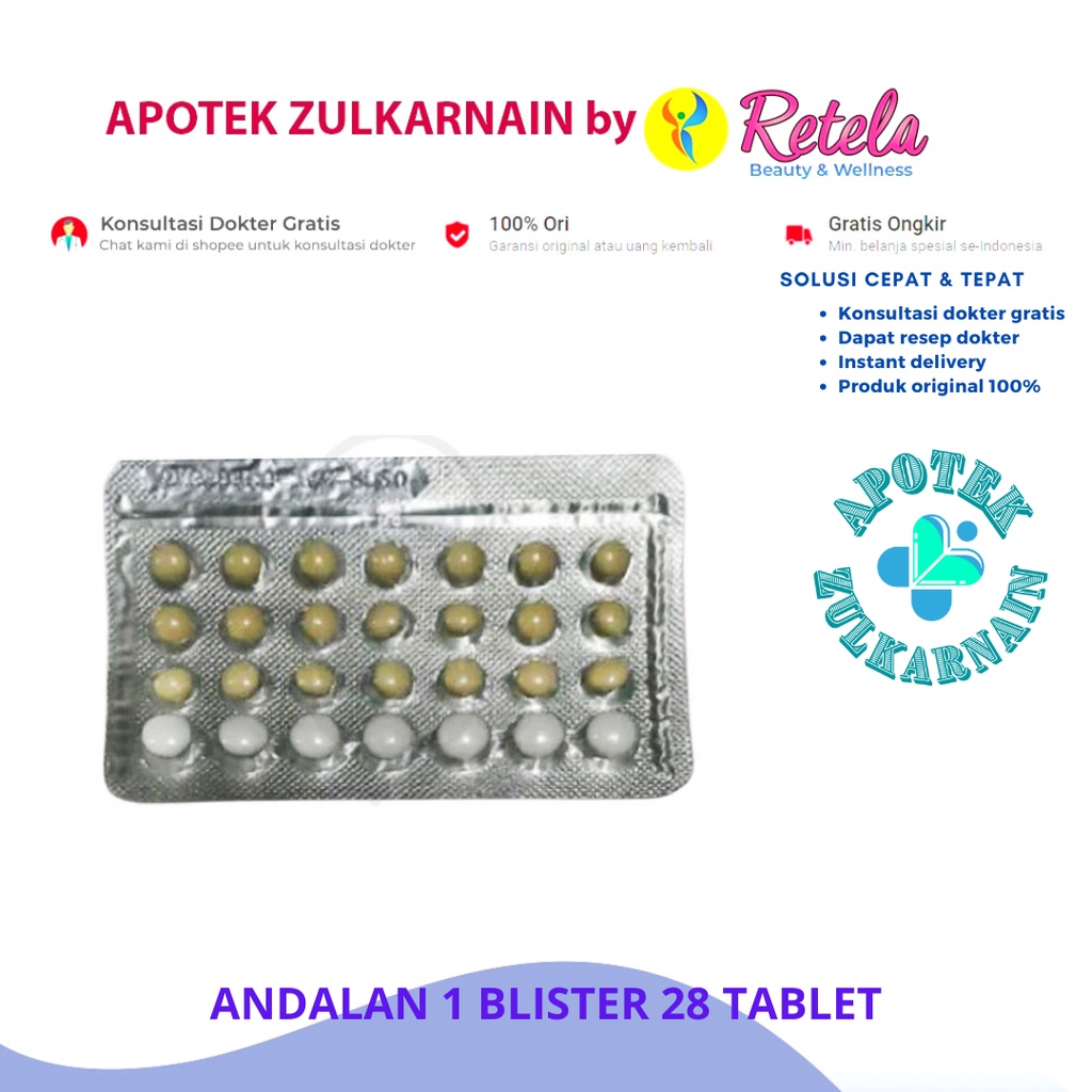 Jual ANDALAN 1 BLISTER 28 TABLET / pil kb | Shopee Indonesia