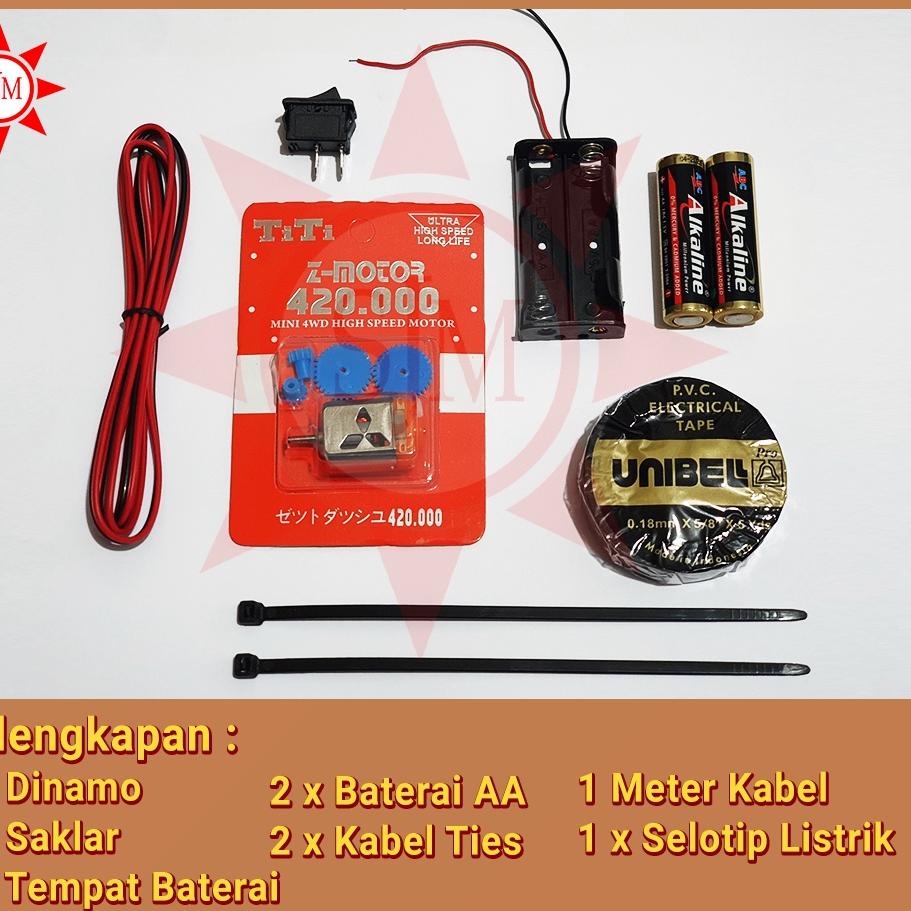 Jual Depan Paket Rangkaian Listrik Bel Dynamo / Dinamo Praktek Prakarya ...