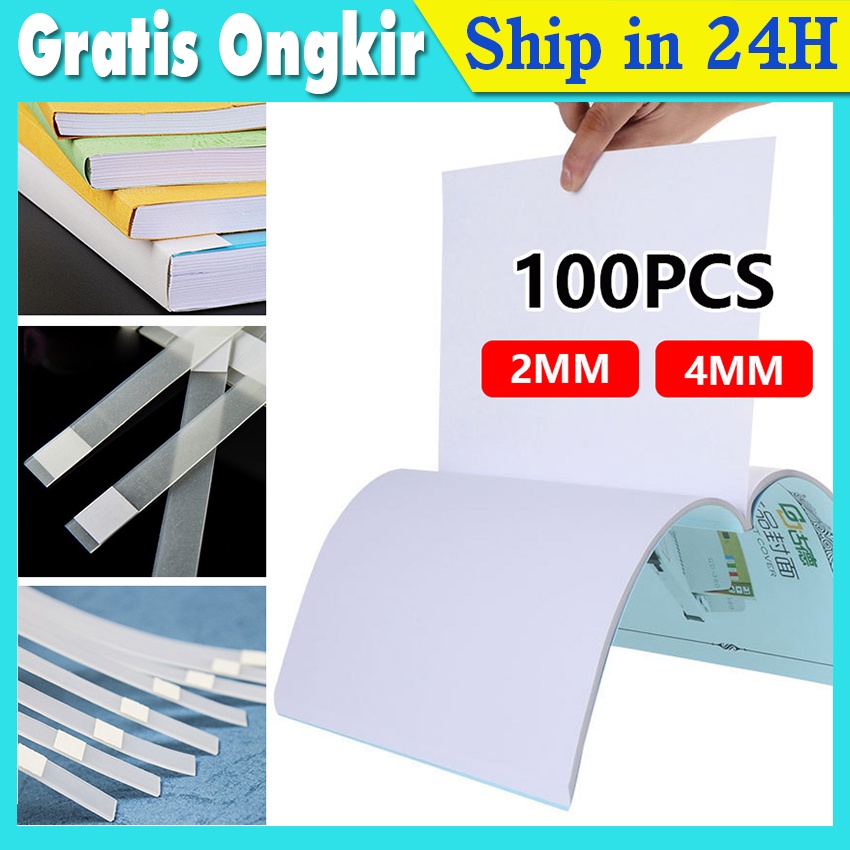 Jual 100PCS Lem Lembaran ukuran A4 | Lem Binding | Lem Panas | Lem ...