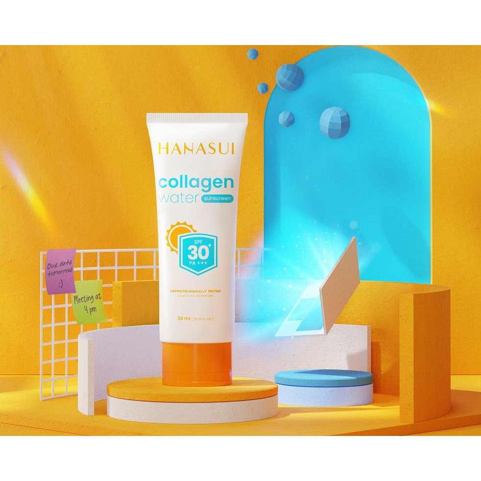 Jual Hanasui Collagen Water Sunscreen SPF 30 - 30 ML | Shopee Indonesia