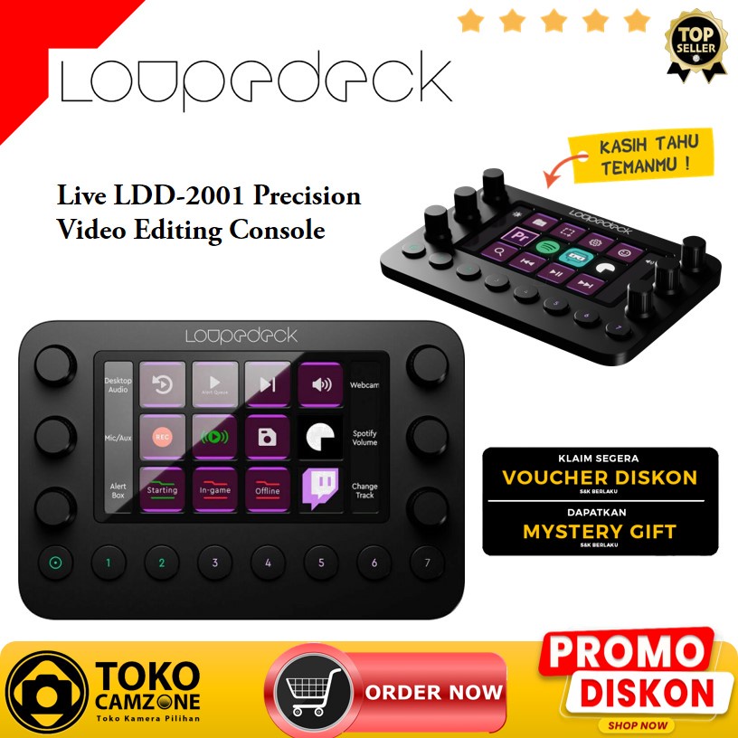 Jual Loupedeck Live LDD-2001 Precision Video Editing Console for Live ...