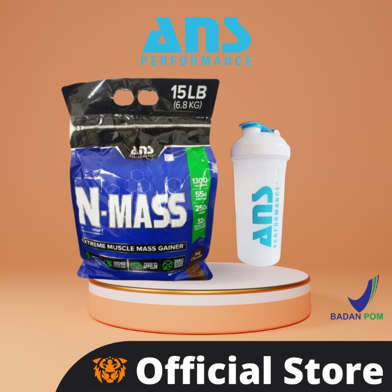Jual ANS NMASS 15 LBS 6,8KG N-MASS NMAS GAINER | Shopee Indonesia
