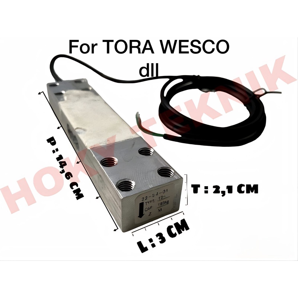 Jual Load Cell Sensor Timbangan Digital 100 Kg Cap Sensor 180 Kg Tora ...