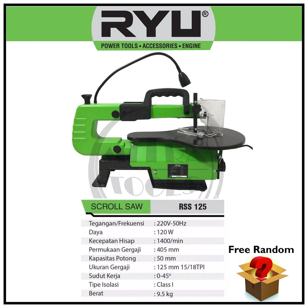 Jual RYU RSS 125 Mesin Scroll Saw Gergaji Ukir Kayu Original | Shopee ...