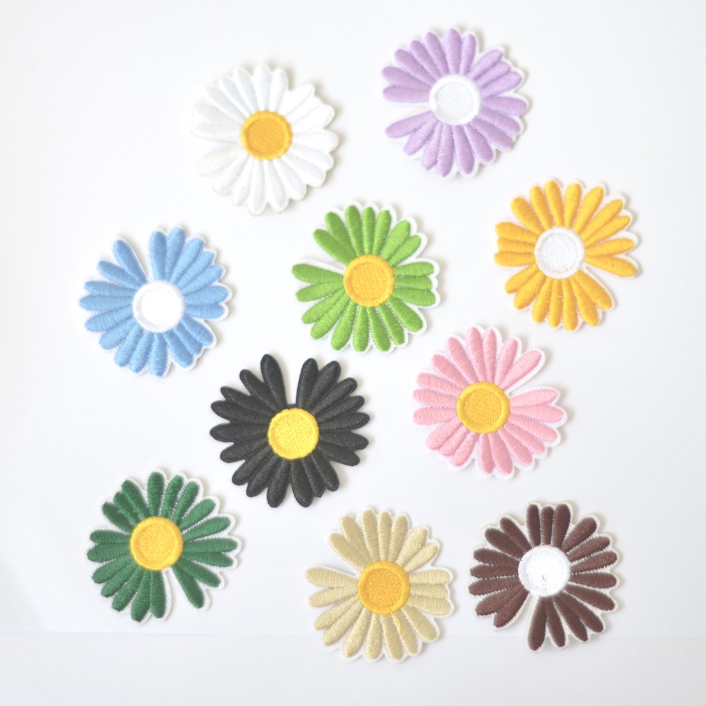 Jual 139 Iron patch bordir karakter emblem patches tempelan baju bunga ...