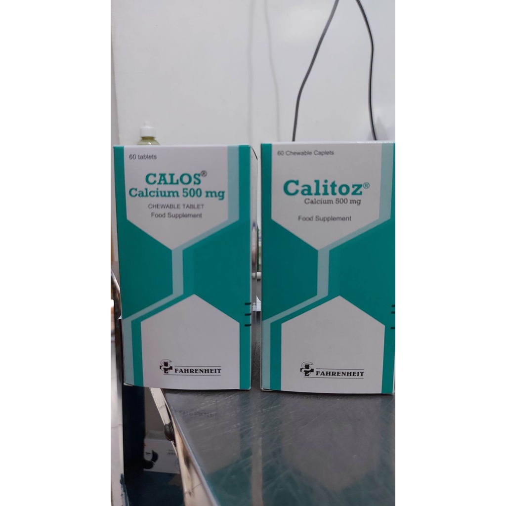 Jual SUPLEMEN CALOS CALCIUM / CALITOZ ( NAMA BARU) 500 MG BOTOL 60'S ...