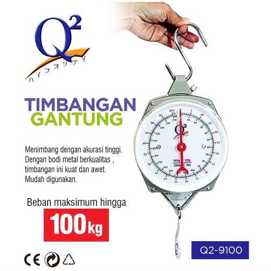 Jual Timbangan Gantung Besi 100kg/Timbangan Gantung Jarum 100KG ...