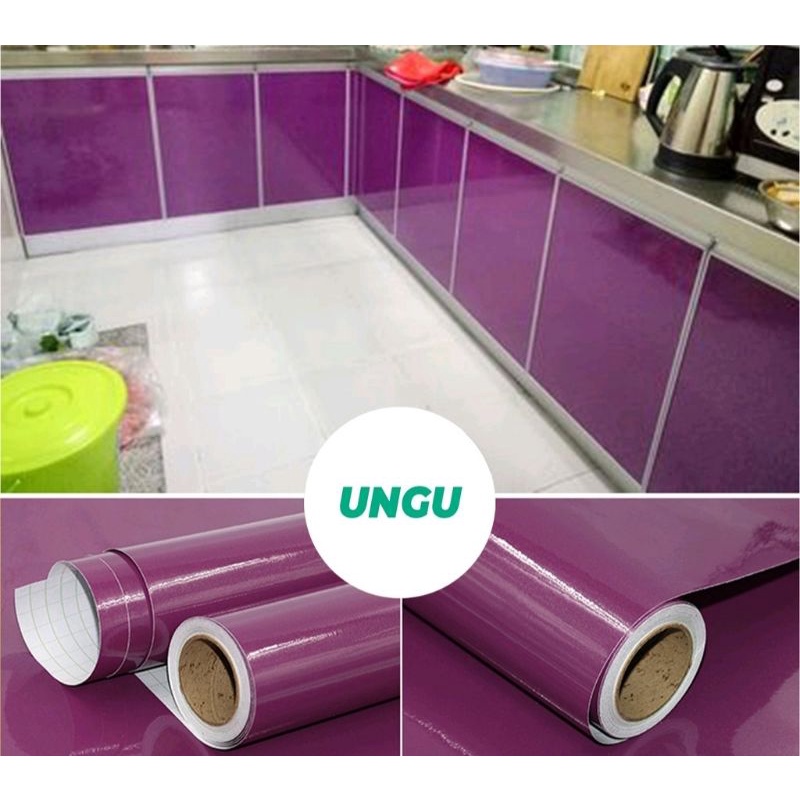 Jual SUPER GLOSSY WALSTICKER CABINET /STICKER LEMARI DAPUR, KULKAS, DLL ...