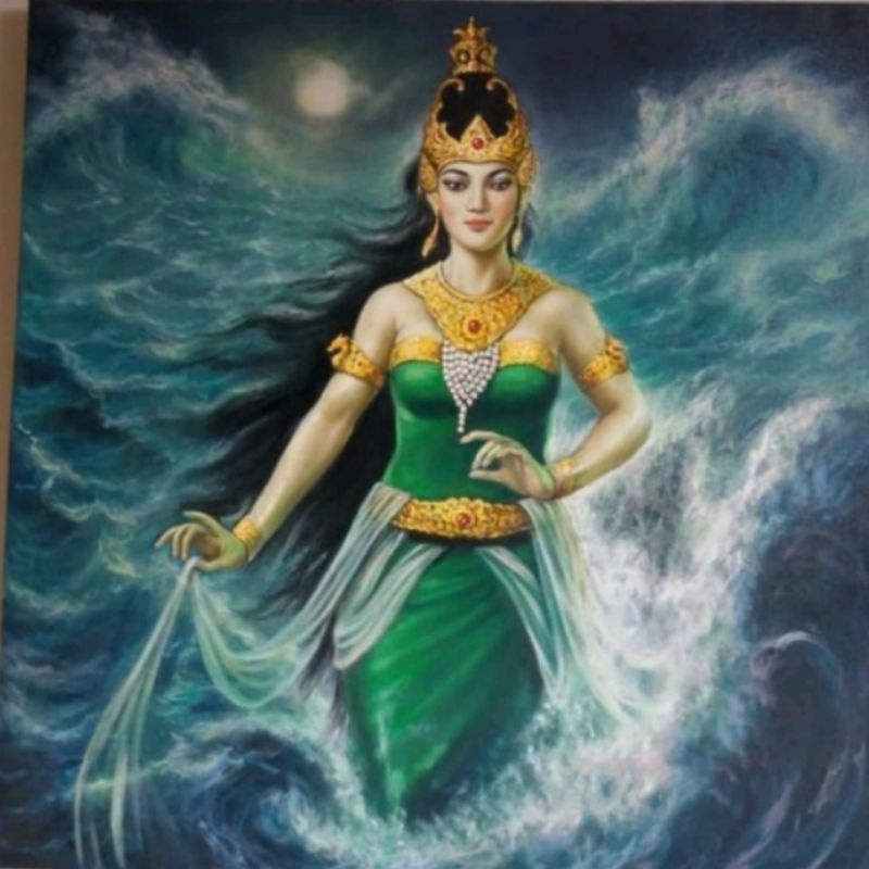 Jual lukisan cetak NYI ratu kidul plus bingkai uk 65 x45 | Shopee Indonesia