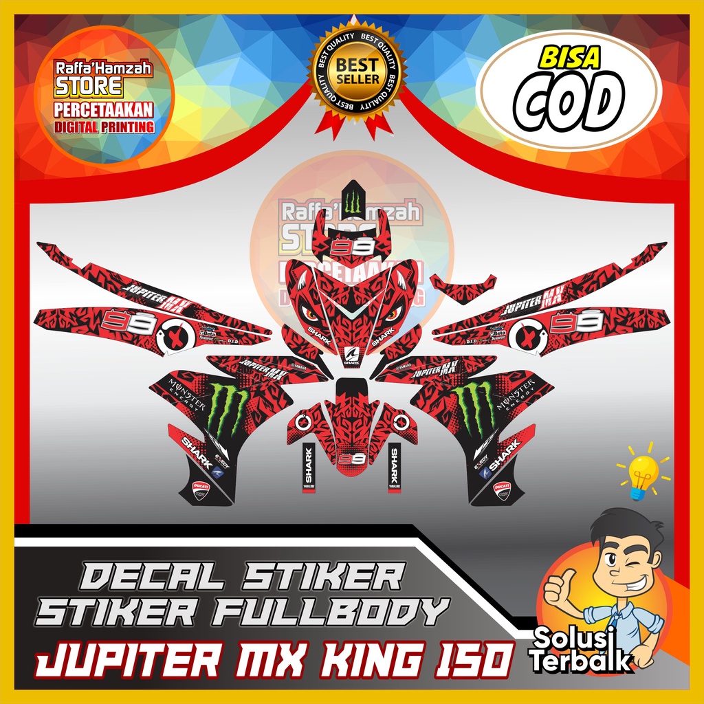 Jual Decal Mx King 150 Full Body Dekal Mx King 150 Decal sticker Mx ...