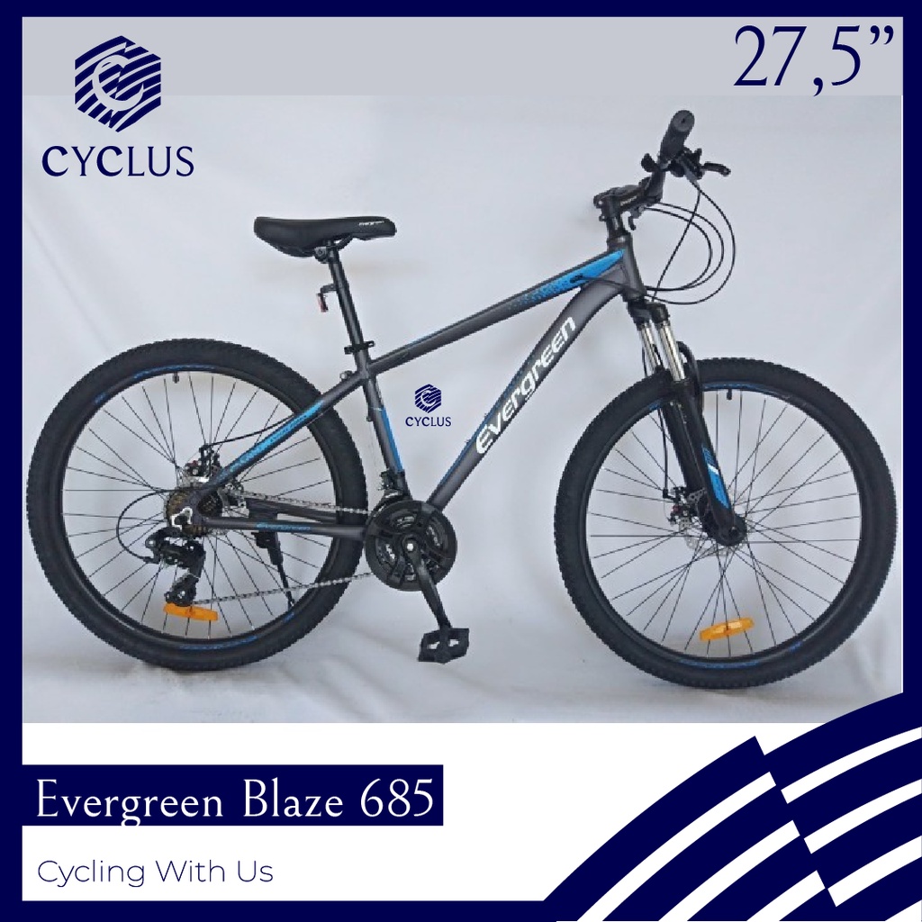 Jual Sepeda MTB Evergreen Blaze 685 Ukuran 27,5 inch 24 Speed Sepeda ...