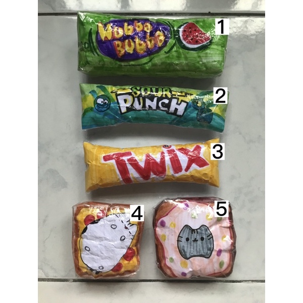 Jual PAPER SQUISHY || WUBBA BUBBA, SOUR PUNCH, TWIX, PIZZA PUSHEEN ...