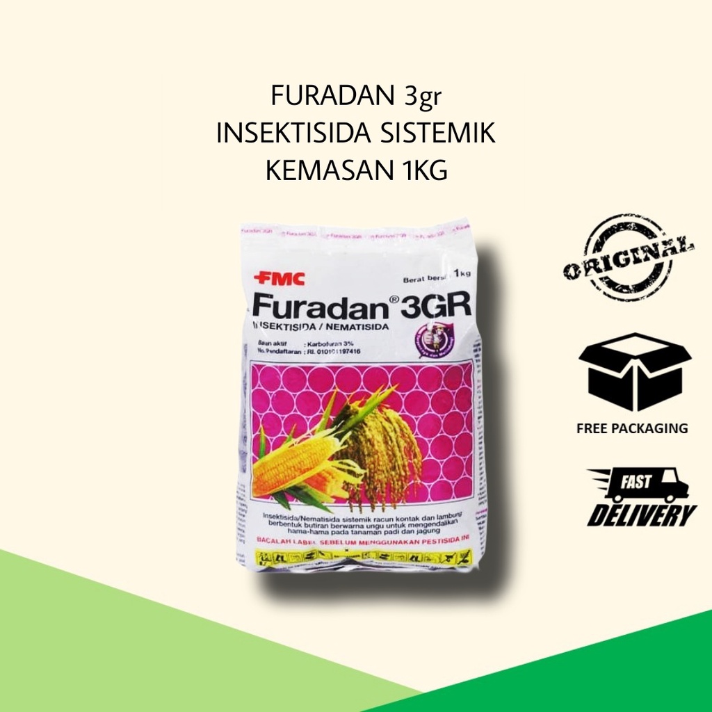 Jual Furadan 3GR 1 Kg Insektisida Sistemik Nematisida Pembasmi Hama ...