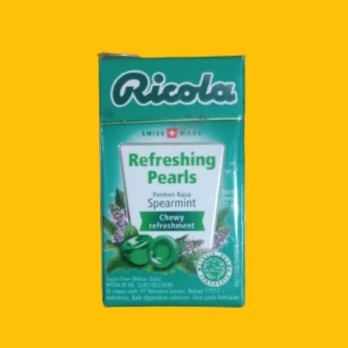 Jual Ricola permen rasa Spearmint refreshing pearls 25 gr | Shopee ...