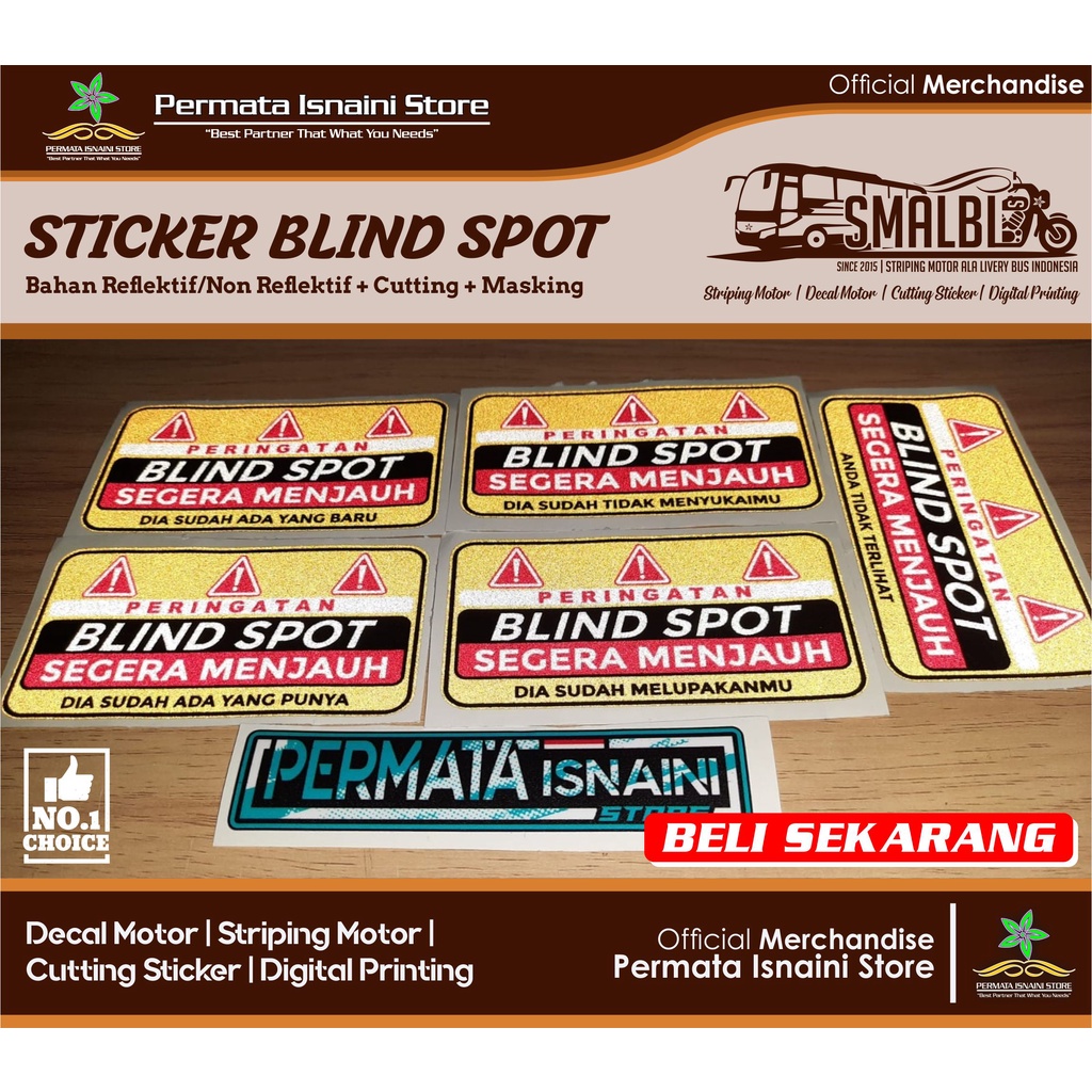 Jual Stiker BLIND SPOT REFLEKTIF [NYALA] REFLECTIVE Untuk Motor by PIS ...